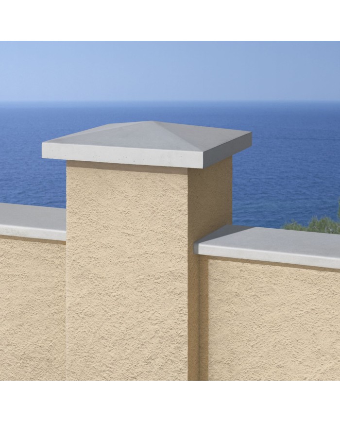 Smooth finish "Wet-Cast" Diamond Tip Pillar Caps