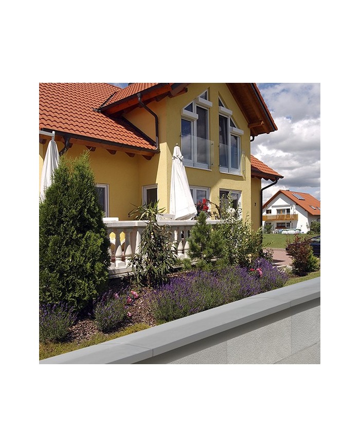 1 Meter smooth finish "Wet-Cast" Double-Beveled Wall Coping